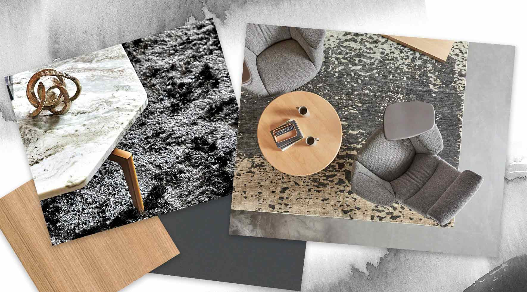 Add color and texture to your space with modern office rugs - Red Thread